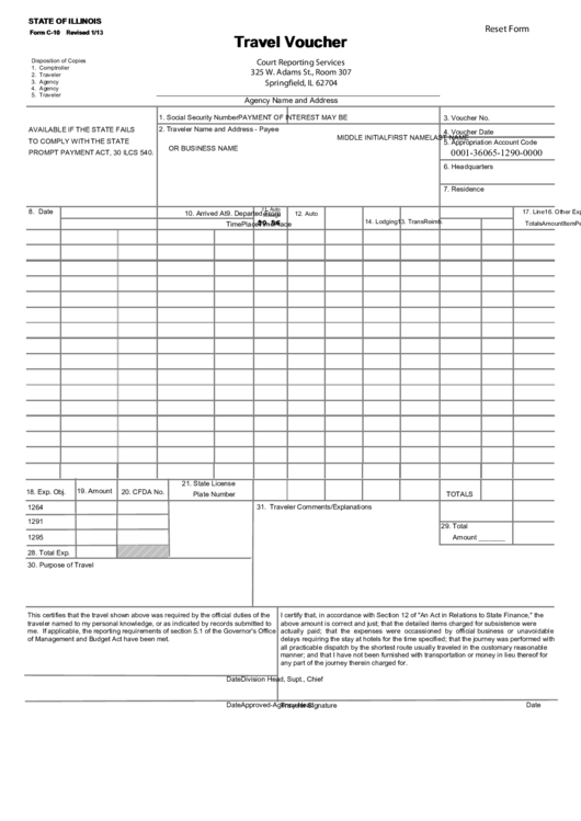 Travel Voucher Printable Pdf Download