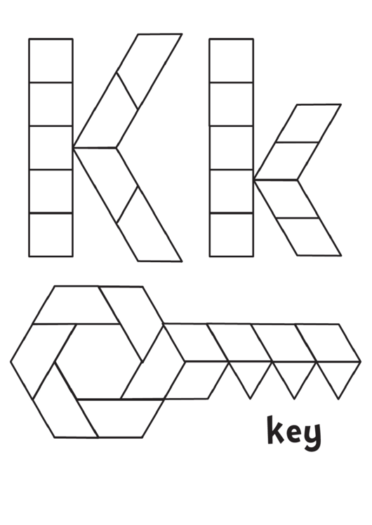 Key Pattern Block Templates printable pdf download
