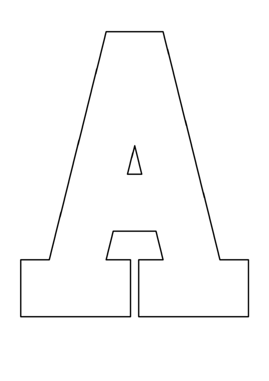 Letter A Template Printable Pdf Download
