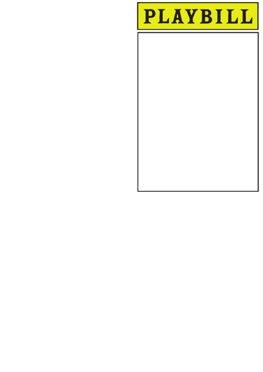 Playbill Template Printable Pdf Download