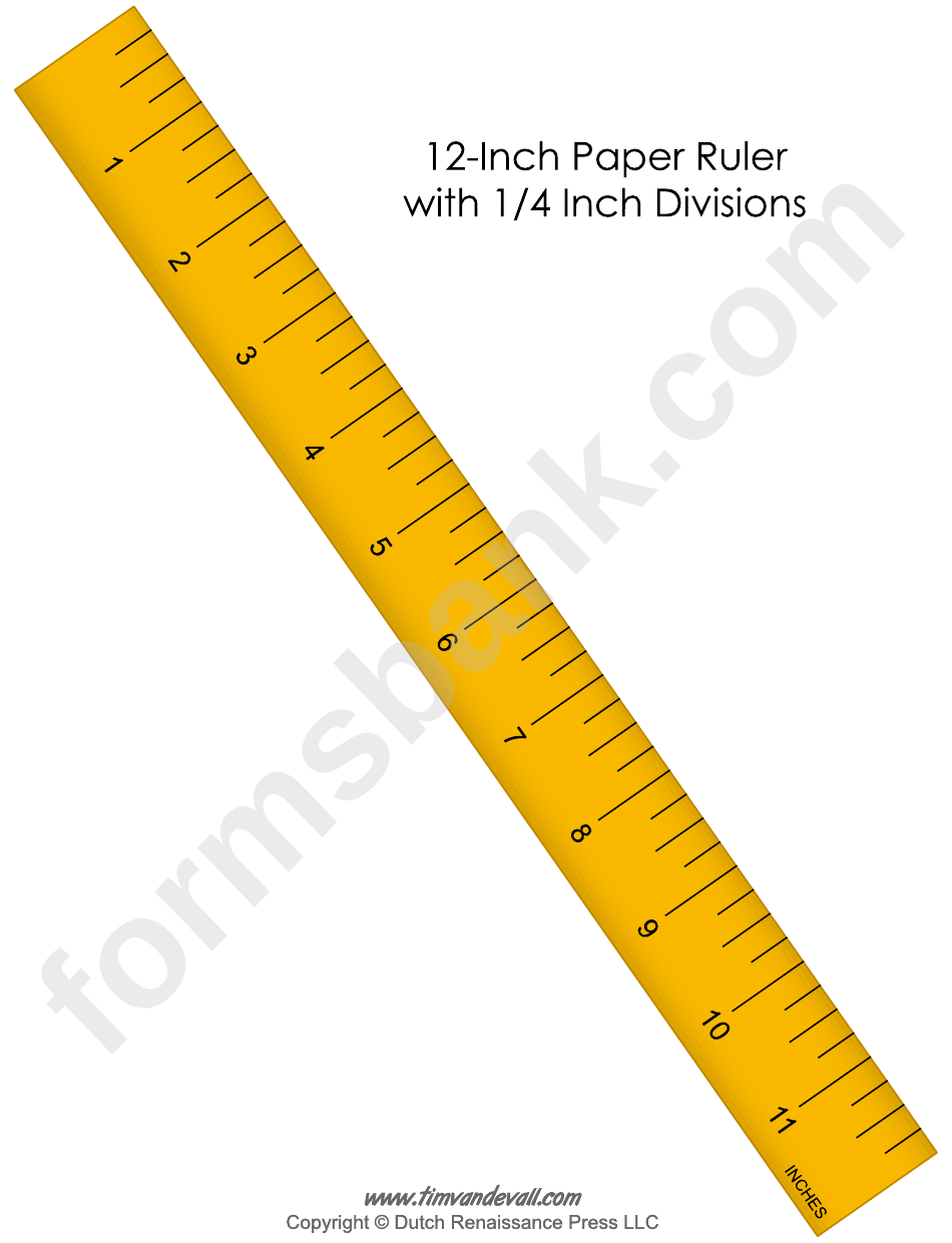 Inch Ruler Template Printable Pdf Download