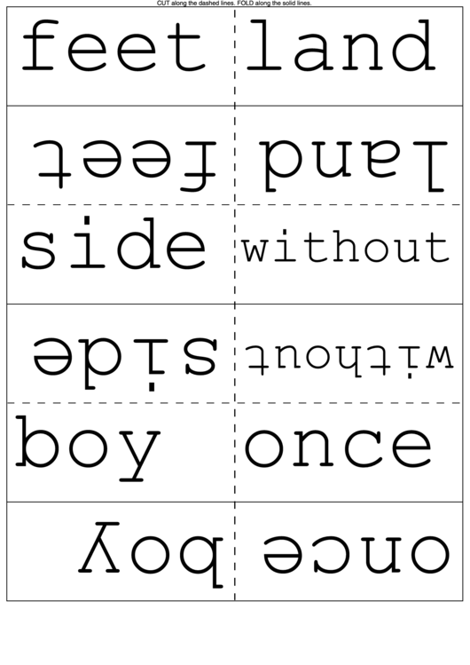 Flash Card Template printable pdf download