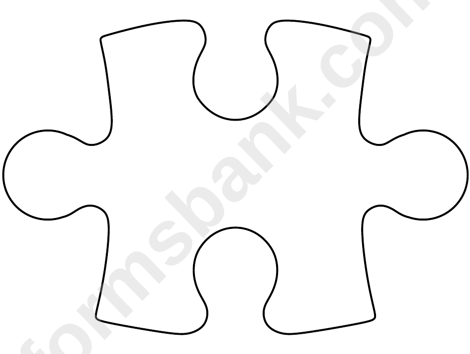 Large Puzzle Piece Template Printable Pdf Download