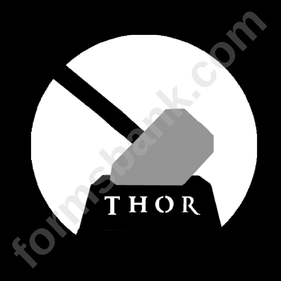 Thor Sign Template printable pdf download