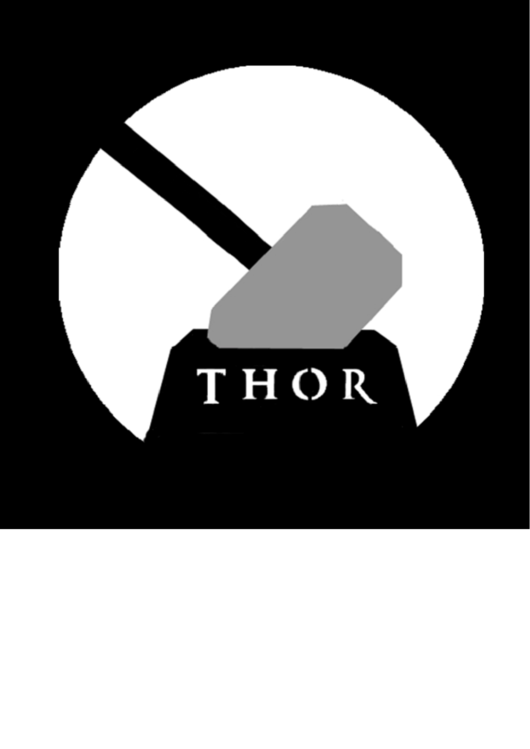 Thor Sign Template printable pdf download