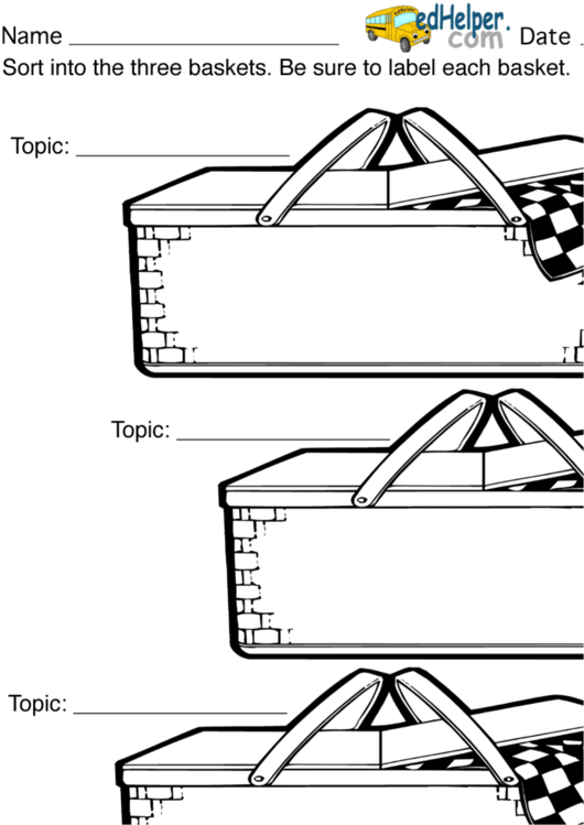 Basket Template printable pdf download