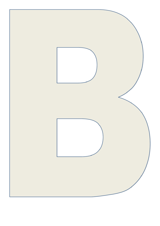 Letter B Chart printable pdf download