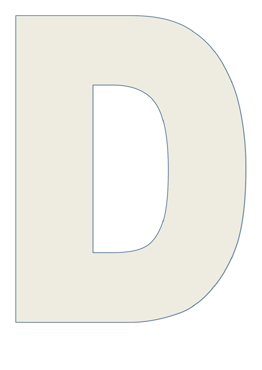 Letter D Chart printable pdf download