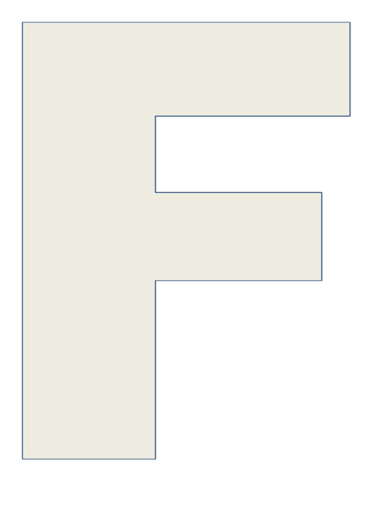 Letter F Chart printable pdf download