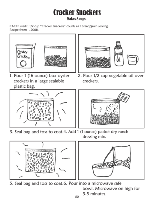Cracker Snackers Worksheet printable pdf download