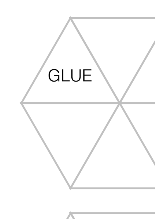 Blank Foldable Trihexaflexagon Template printable pdf download