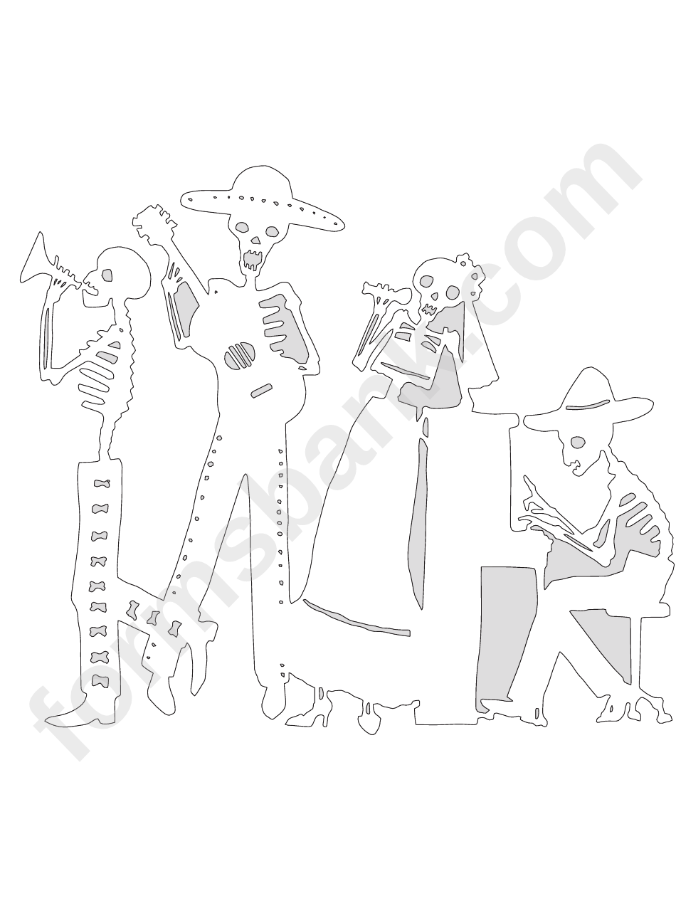 Dia De Muertos printable pdf download