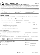 Request To Restore Forfeiture - Thrift Savings Plan printable pdf download