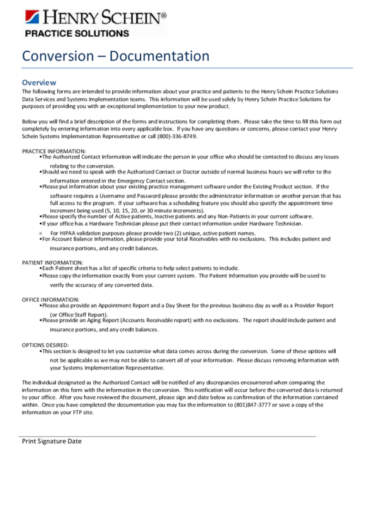 Henry Schein Patient Information printable pdf download