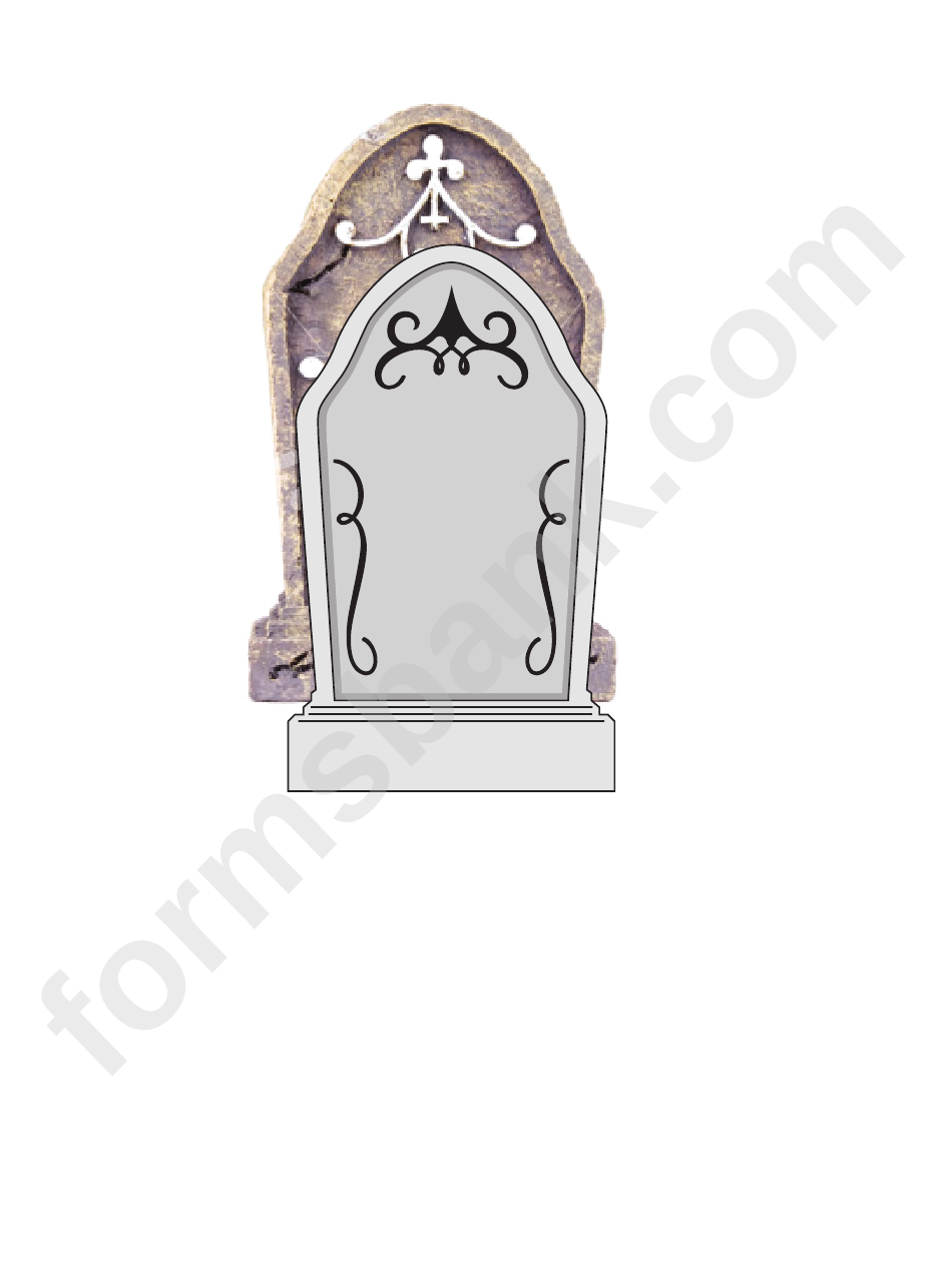 Tombstone Template Printable Pdf Download