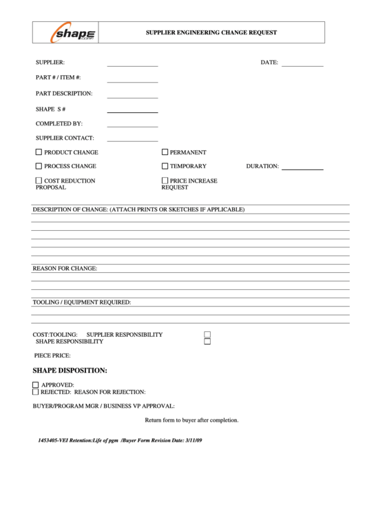 Top 5 Engineering Change Request Form Templates Free To Download In PDF