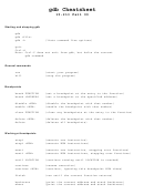 Gdb Cheatsheet printable pdf download