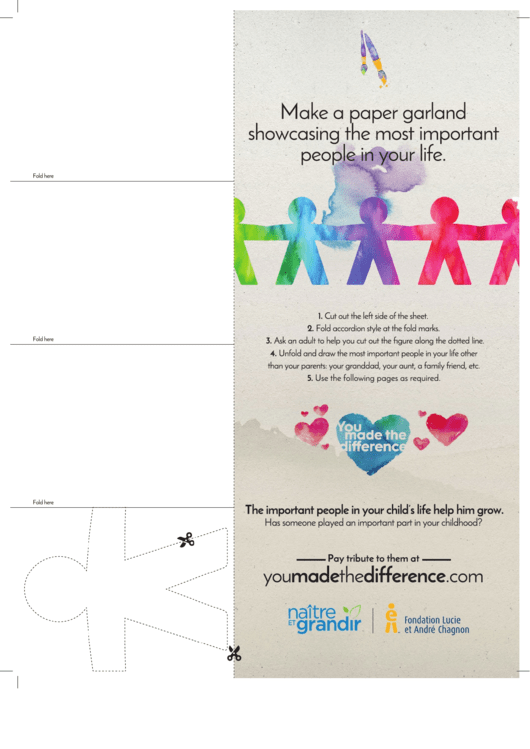 Paper Cut Out People printable pdf download