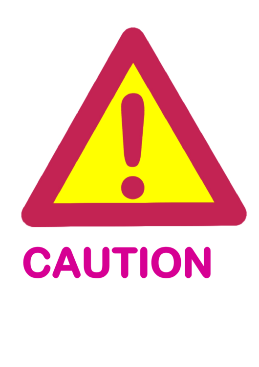 Caution Sign Template printable pdf download