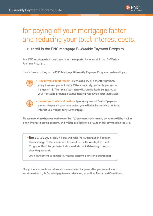 Fillable Bi Weekly Payment Program Guide Printable Pdf Download