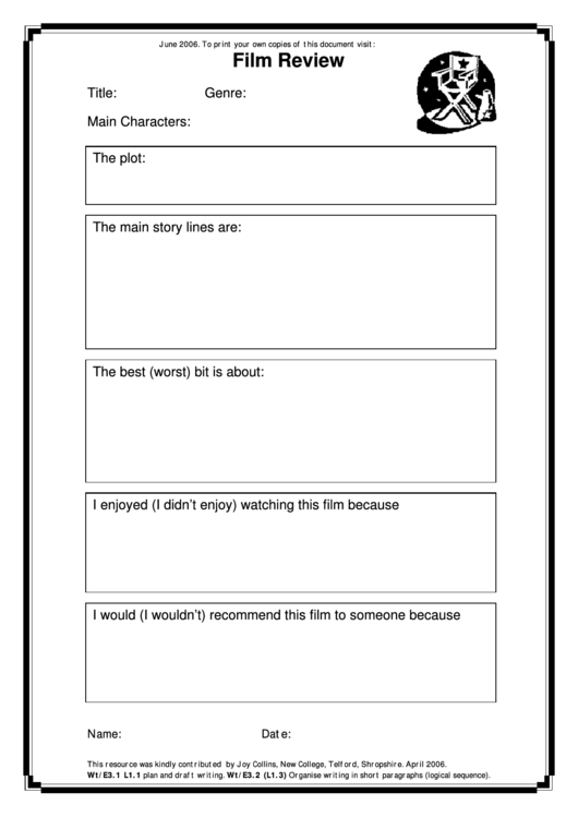 20 Movie Templates Free To Download In PDF