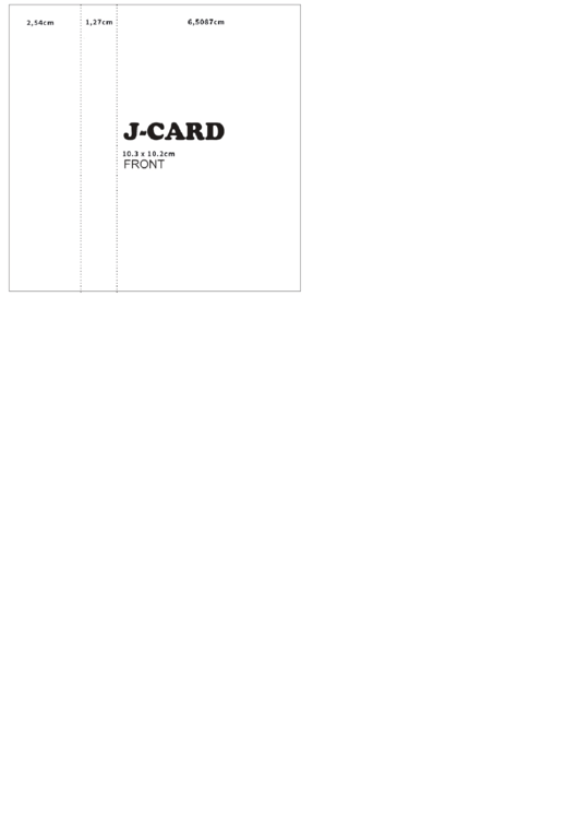 Cassette J Card Template Front Printable Pdf Download