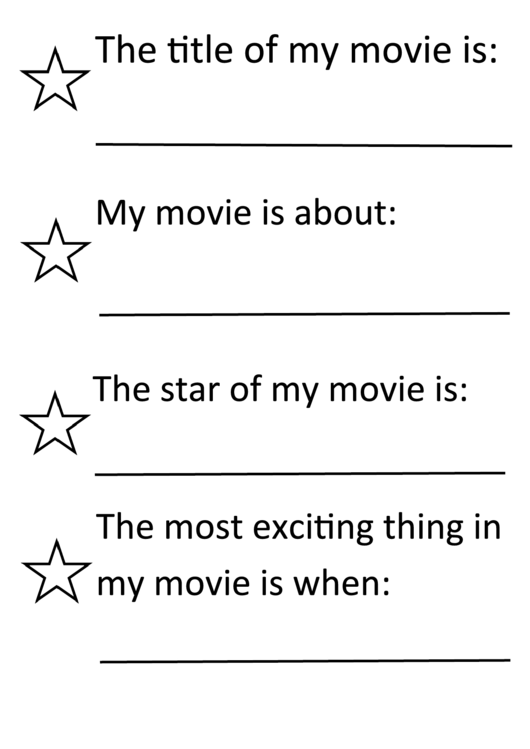 My Movie Poster Template printable pdf download