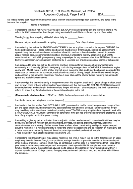 Adoption Papers Template