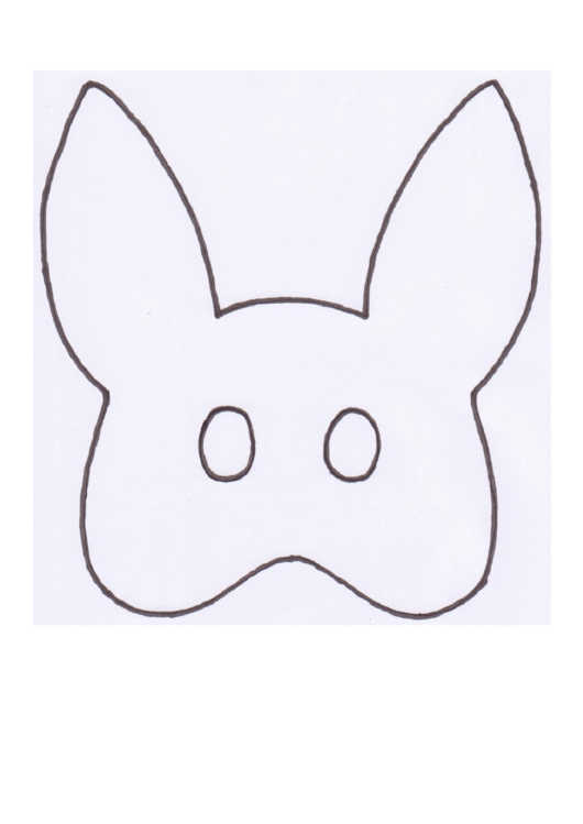 Bunny Mask Template Printable Pdf Download