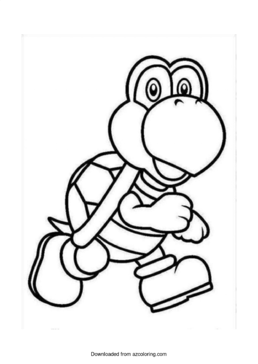 Top Mario Coloring Sheets free to download in PDF format