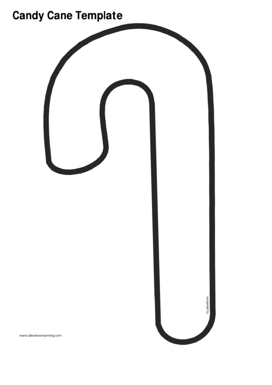 Candy Cane Template Printable Pdf Download