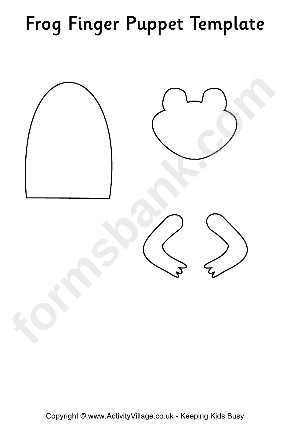 Free Printable Frog Puppet Template