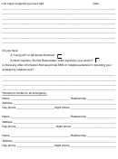 Fillable Vial Of Life Form printable pdf download