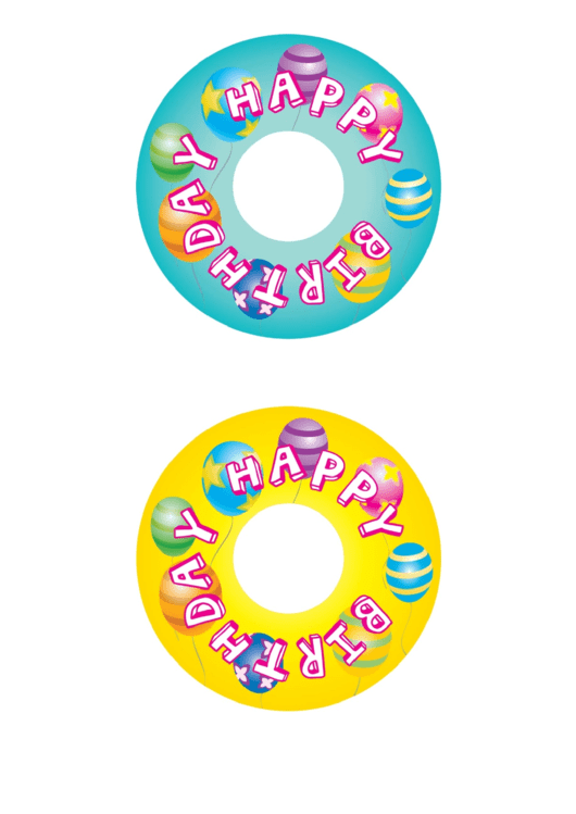 Banner Birthday Cd-Dvd Labels printable pdf download