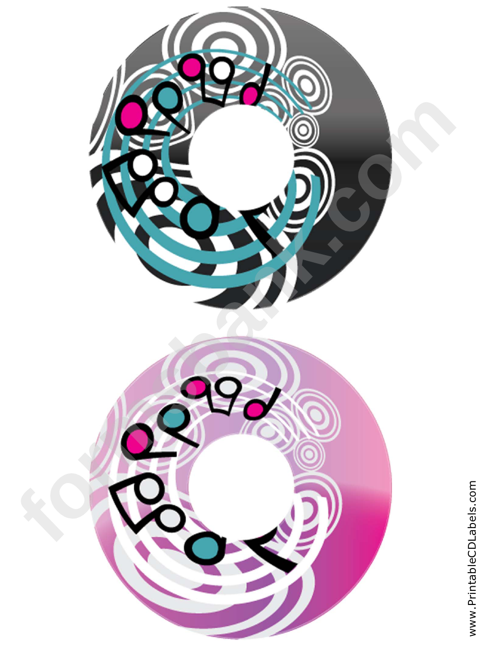 Cd Label Template printable pdf download