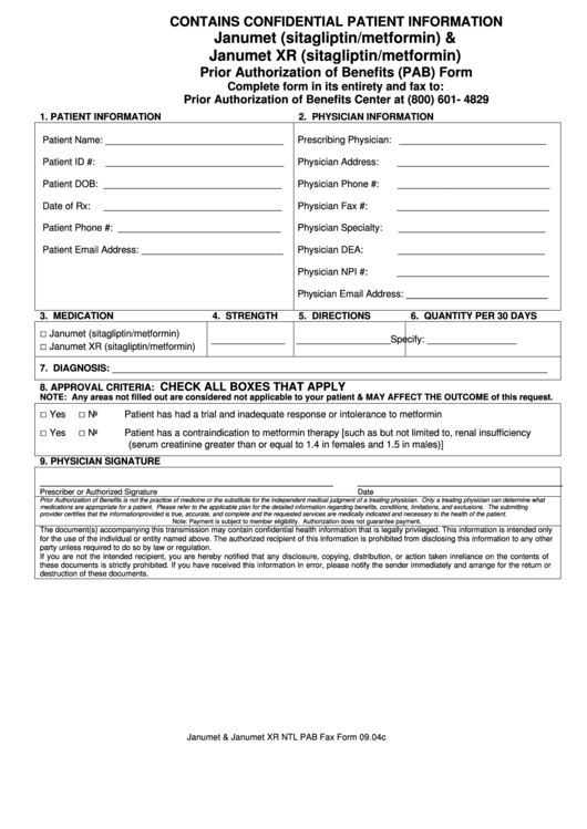 Janumet (Sitagliptin/metformin) & Janumet Xr (Sitagliptin/metformin ...