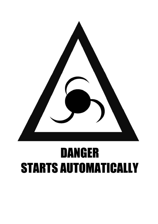 Danger Sign Template printable pdf download