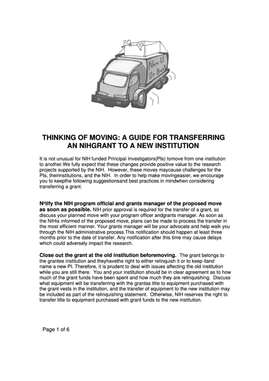 Transfer "To Do" List printable pdf download