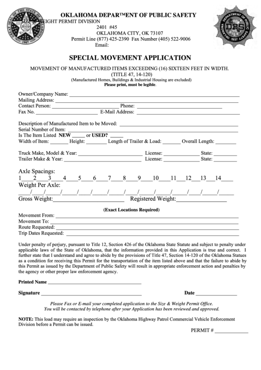Top Oklahoma Department Of Public Safety Forms And Templates free to ...