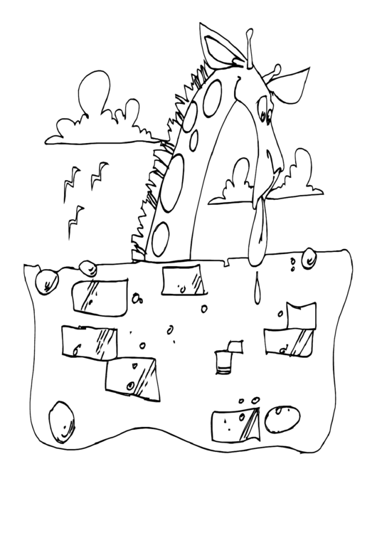 Giraffe Coloring Sheet printable pdf download