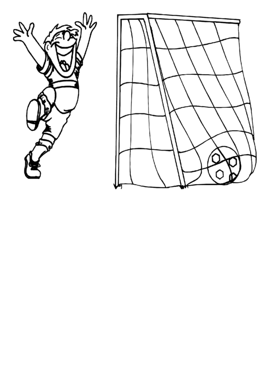 Coloring Sheet - Soccer printable pdf download