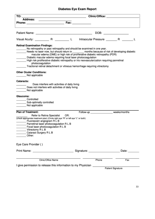 Printable Eye Exam Forms Mission Trip Printable Forms Free Online