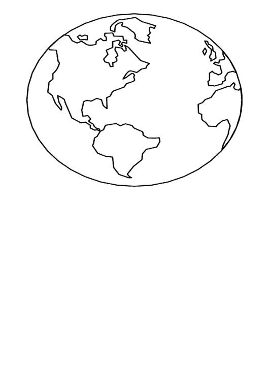 Coloring Sheet - Earth printable pdf download