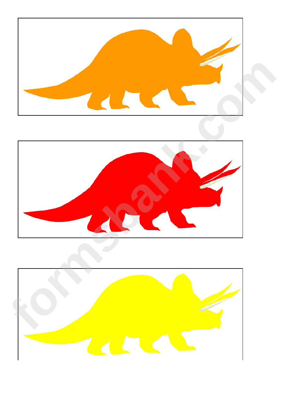 Dinosaur Template For Preschoolers printable pdf download