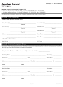 Fillable Change Of Beneficiary Form - Colonial Life printable pdf download
