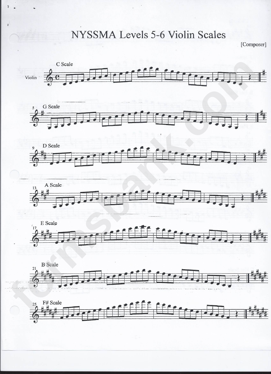 Violin Scales Music Sheet Printable Pdf Download Violin Scales Music Sheet Printable Pdf Download