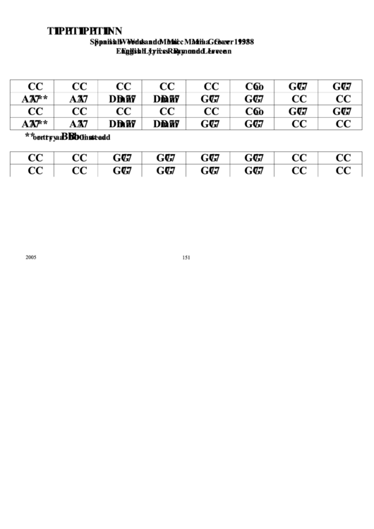 Tipi Tipi Tin Chord Chart printable pdf download