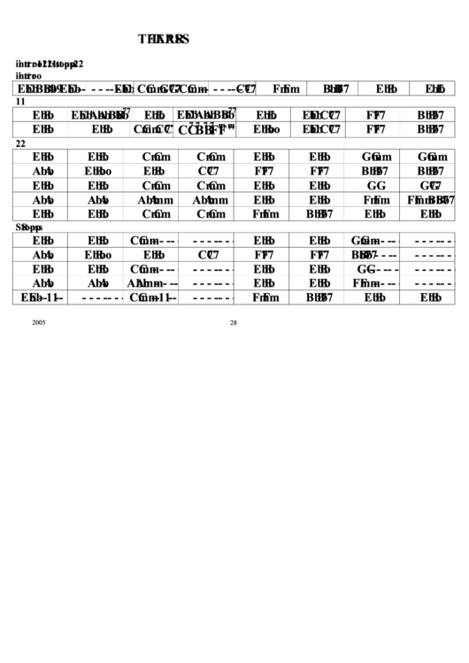 Tears Chord Chart printable pdf download