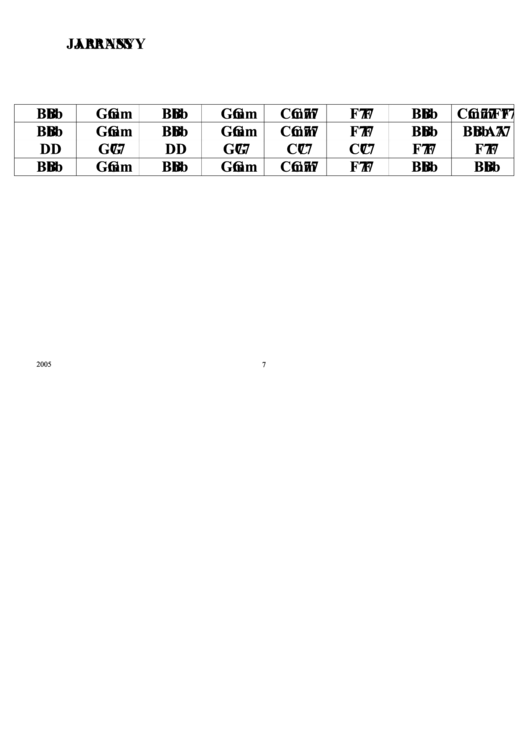 Japansy Chord Chart printable pdf download