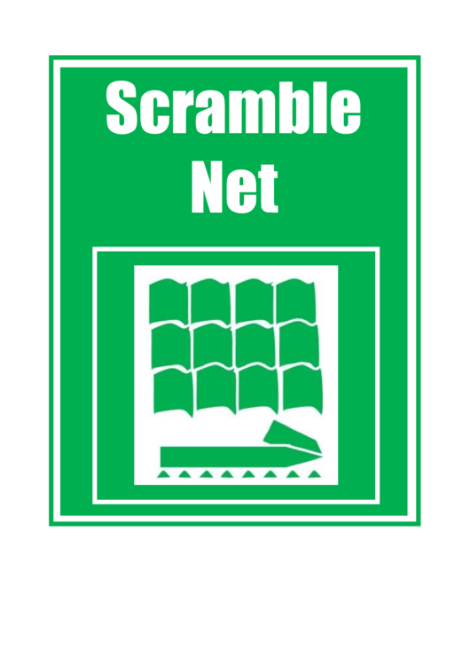 Scramble Net Sign Template printable pdf download